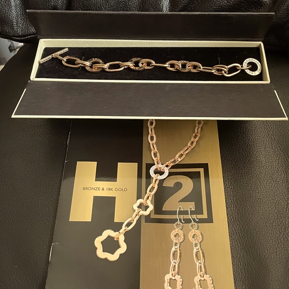 Lecil | Jewelry | 8k Gold Bronze H2 Lecil Henderson Bracelet Rare ...